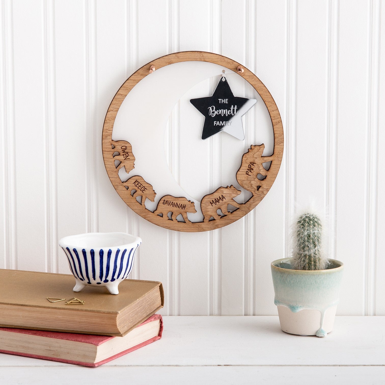 Family of Bears Personalised Wall Plaque - The Bespoke Workshop