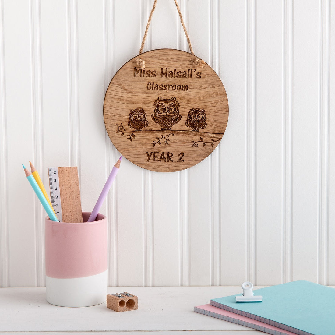 Classroom Door Sign Owls - The Bespoke Workshop